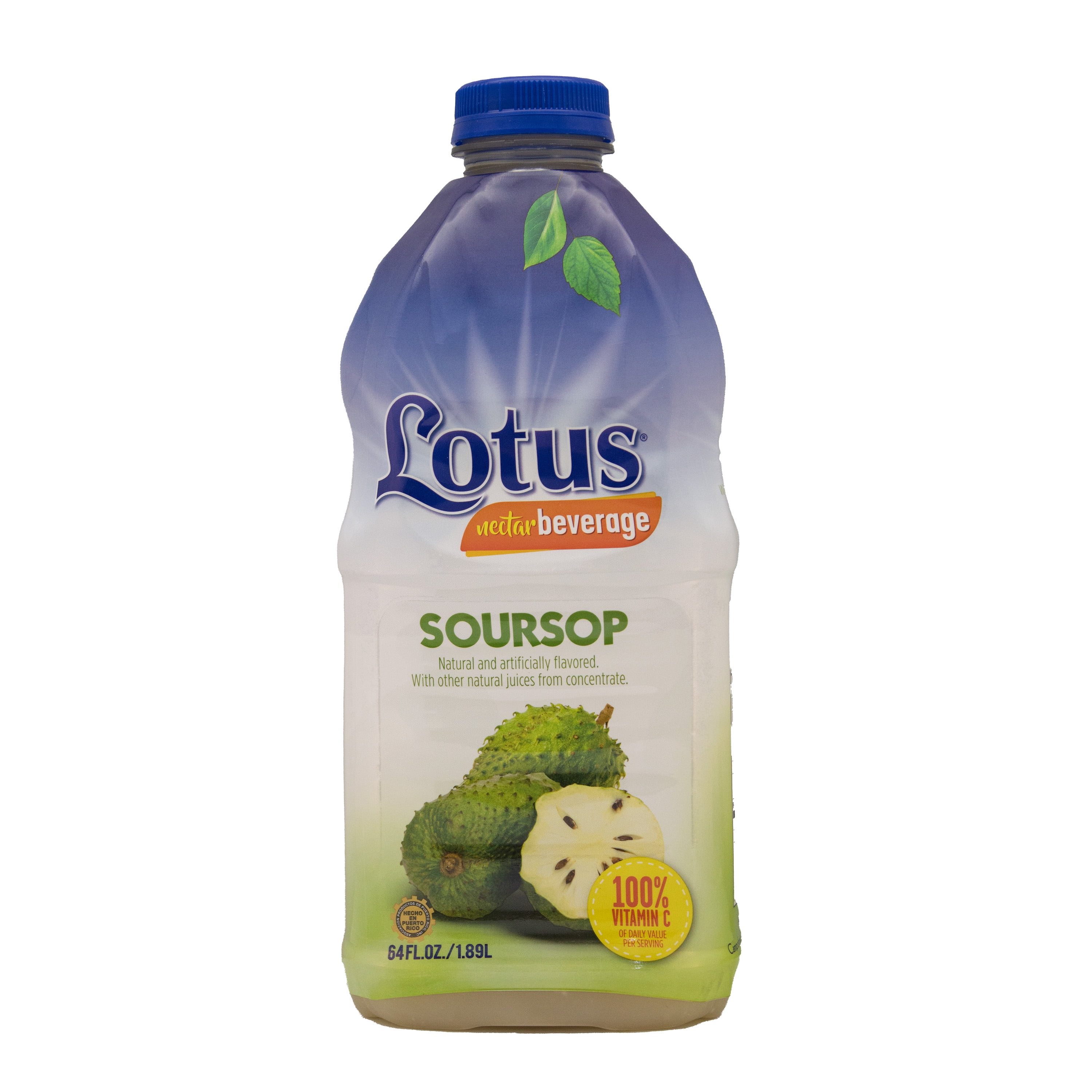 Lotus Soursop, Nectar Beverage, 100% Vitamin C, Plastic Bottle 64 fl oz ...