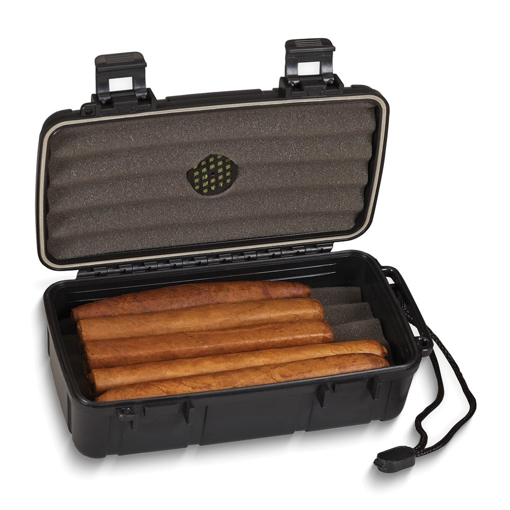 Lotus Watertight and Airtight Impact Resistant 10-Stick Travel Humidor ...