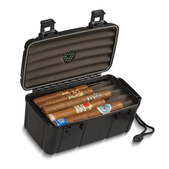 Lotus Watertight and Airtight Impact Resistant 15-Stick Travel Humidor ...
