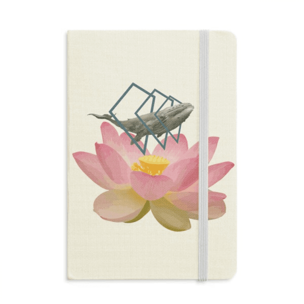 Lotus Whale Flower Bird Sacred Notebook Official Fabric Hard Cover ...
