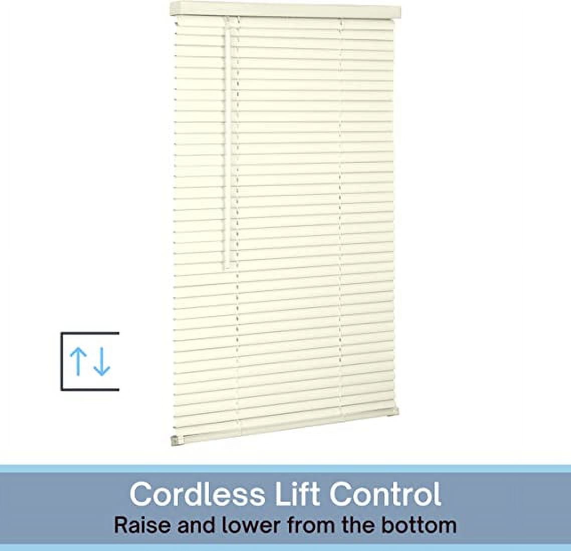 Lotus & Windoware Cordless 1" Vinyl Mini Blind Light Filtering ...