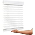 Lotus & Windoware Cordless, 2 Inch Faux Wood Blind, 28" Wide x 60" Long ...