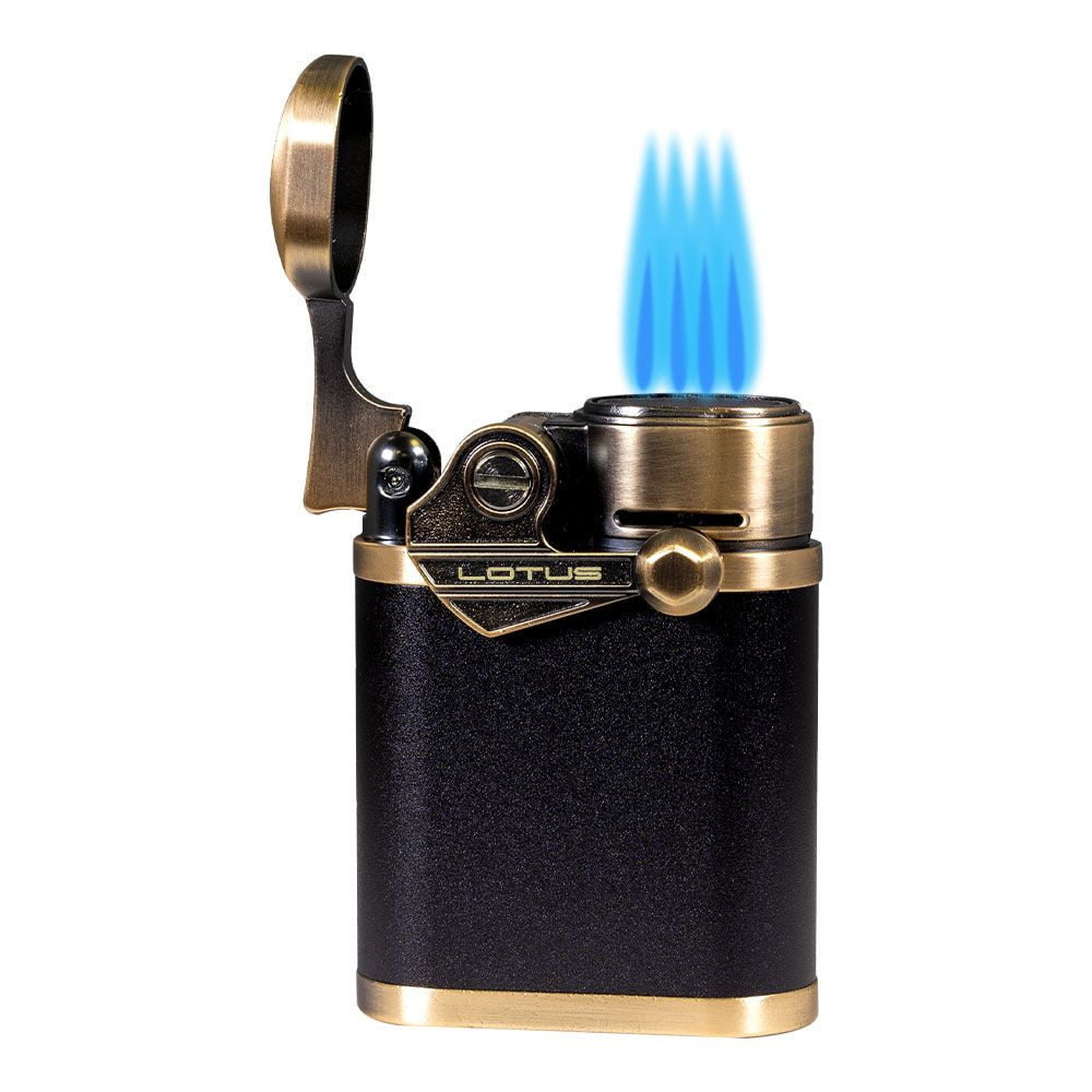 Lotus Winston Quad Torch Table Lighter - Gunmetal - Walmart.com