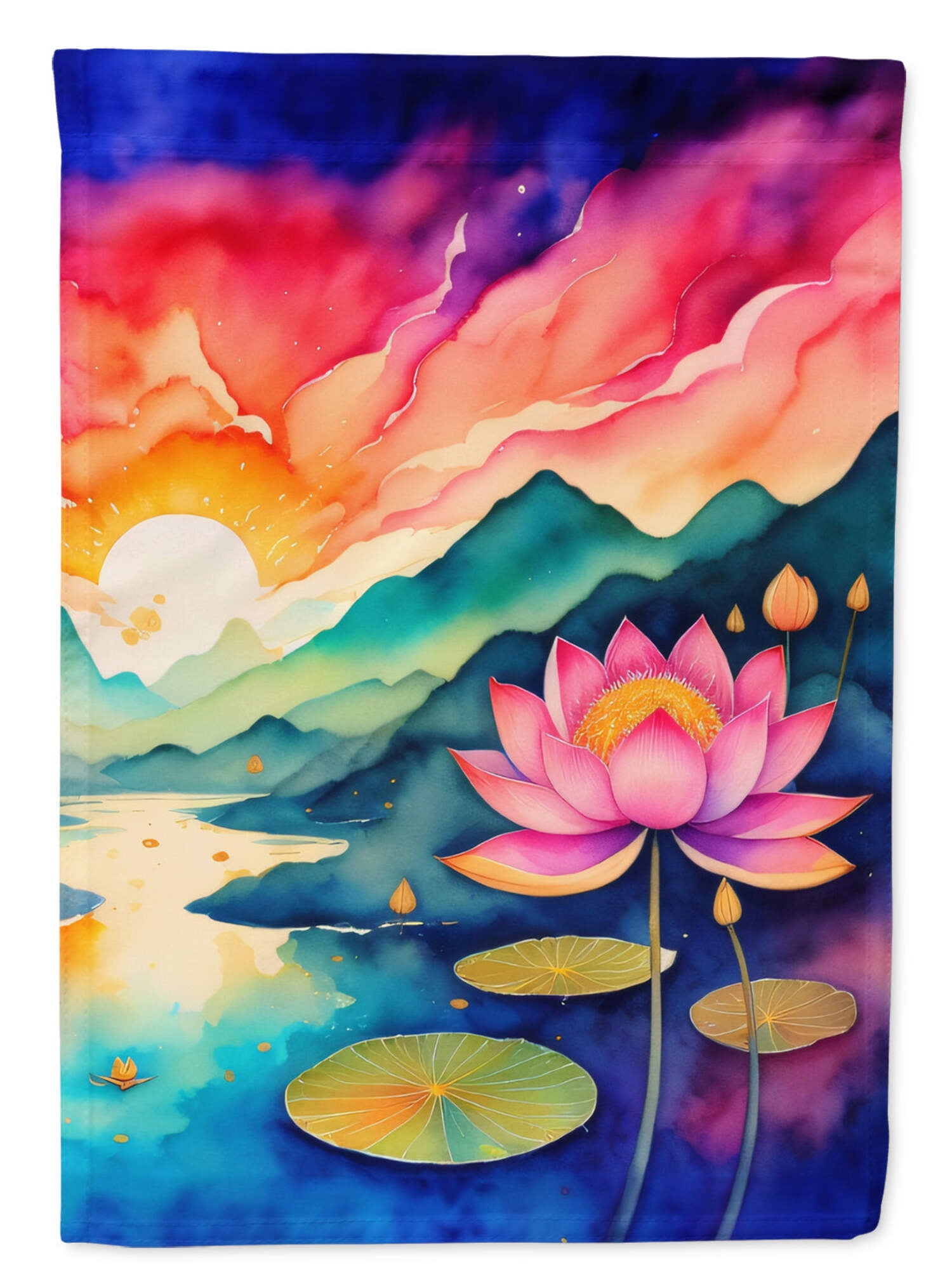 Lotus in Color House Flag 28 in x 40 in - Walmart.com