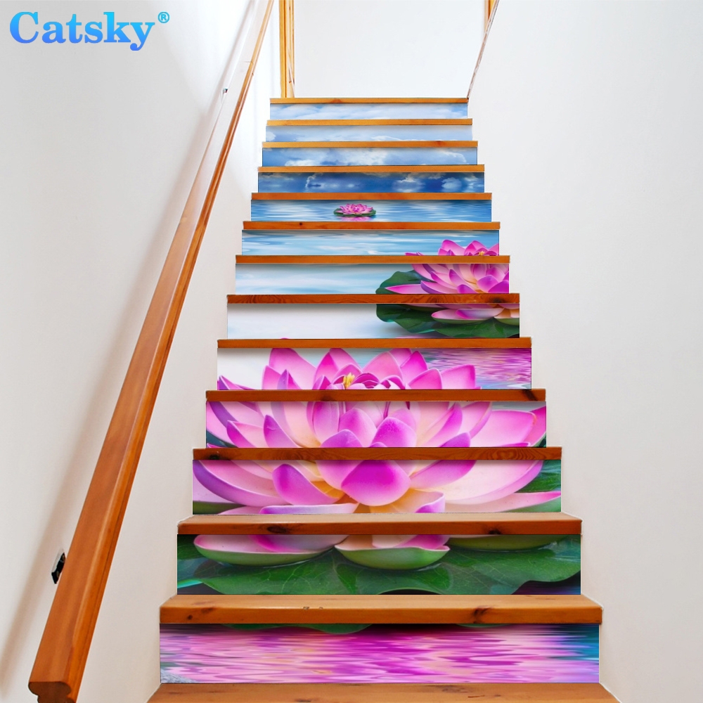 Lotus landscape landscape sticker decoration home bookstore wallpaper ...