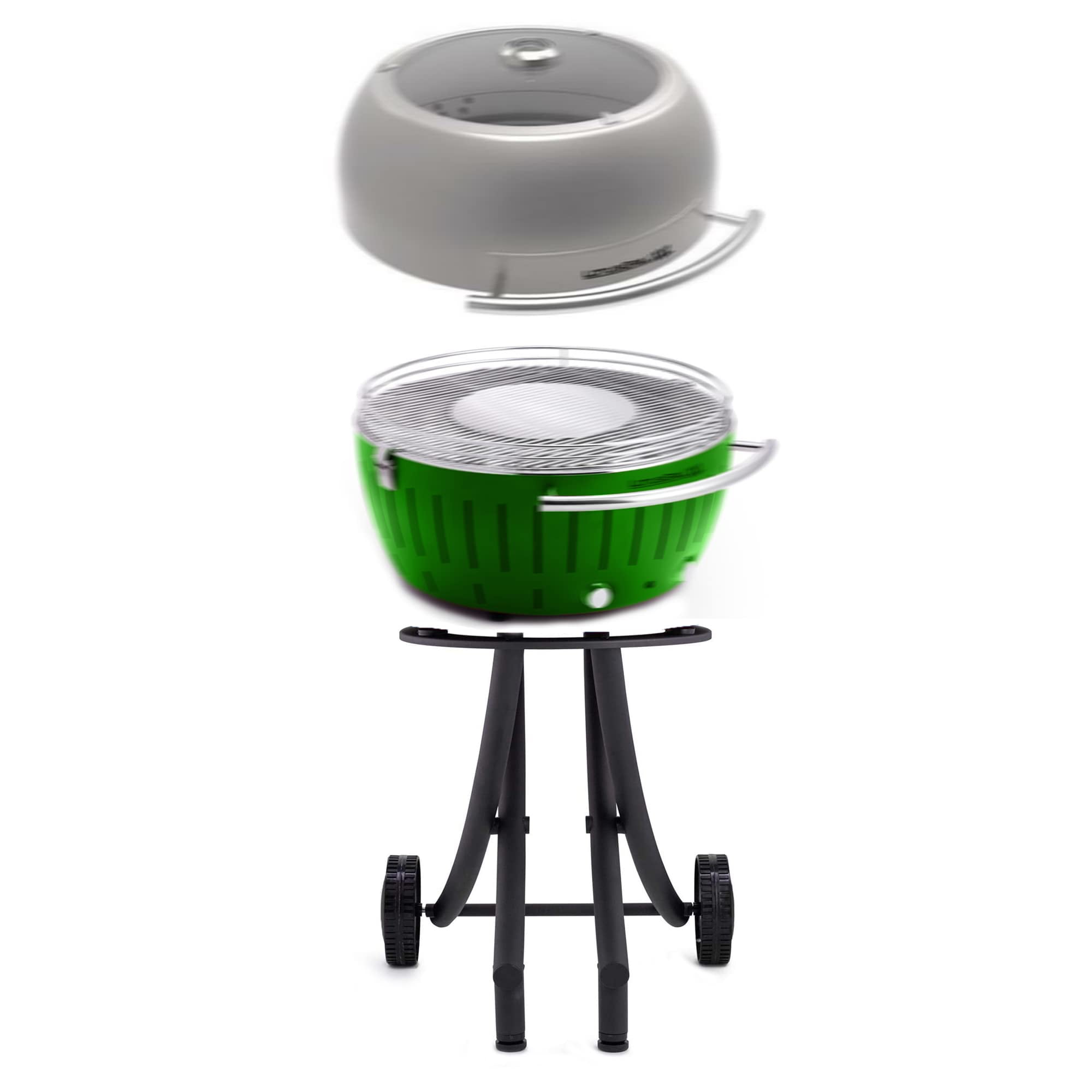 LotusGrill Barbecue Smokeless Grill Bundle with Grill Stand for Safe ...
