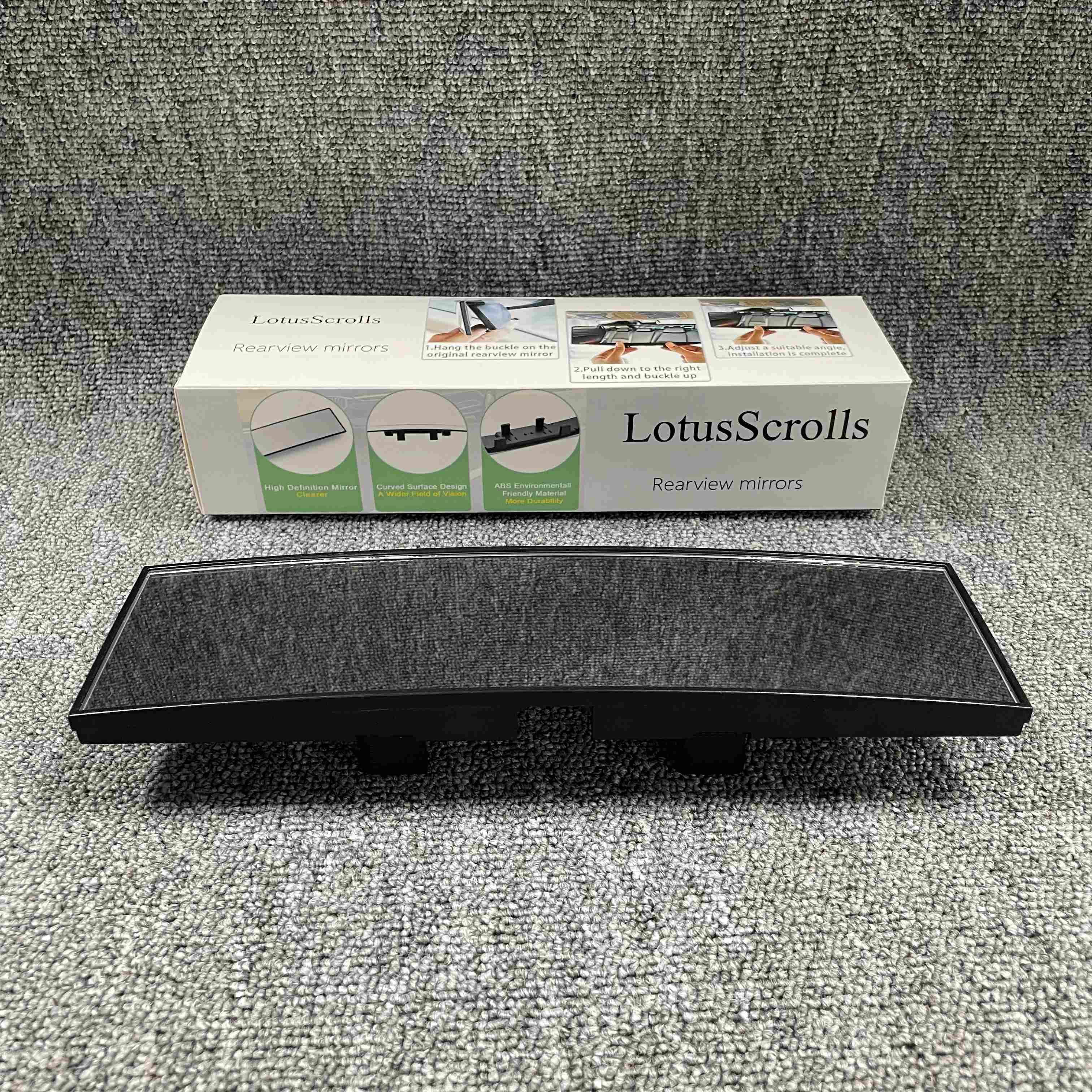 LotusScrolls Rearview mirrors ,Car Rearview Mirrors, 11.26 Inch HD Wide ...