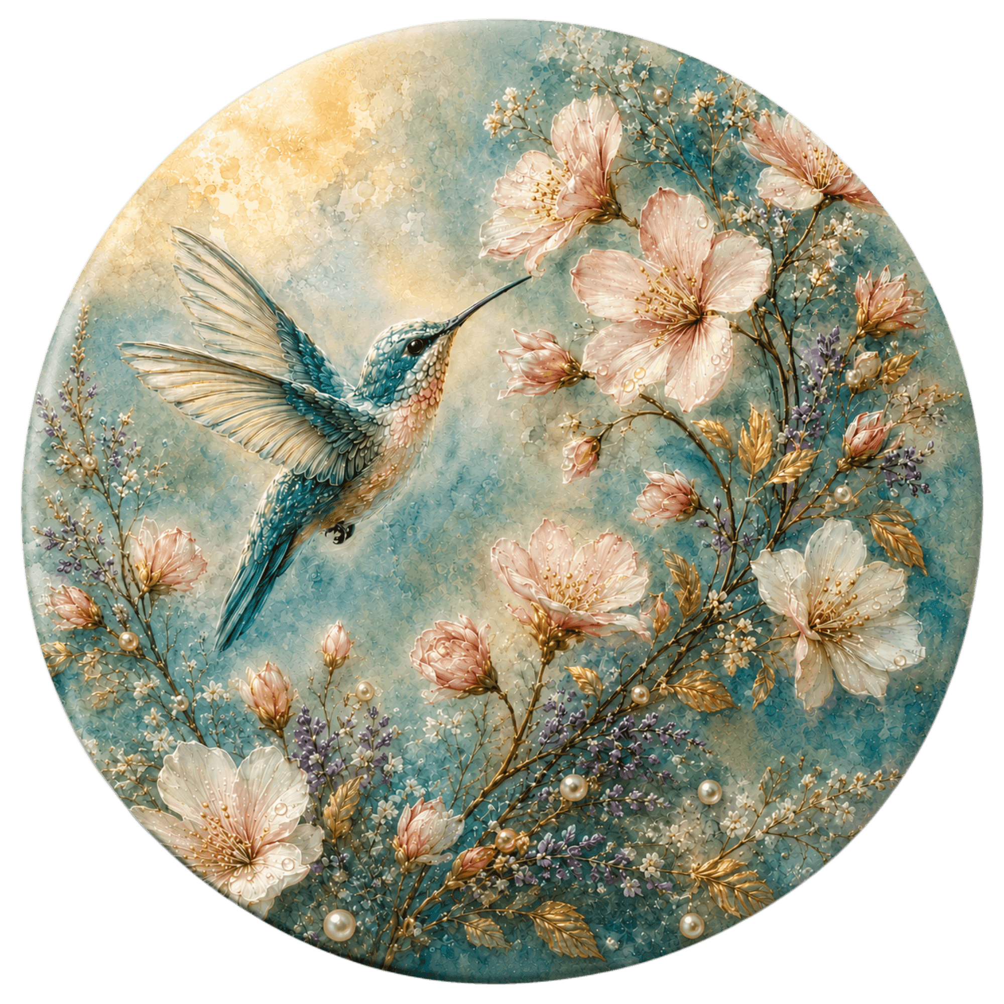 Lotusprint LLC 2D Print Hummingbird Floral Spare Tire Cover Without ...