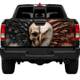 Lotusprint LLC 2D Print Patriotic Skull Tailgate Wrap 2 Sizes (26"x66 ...