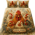 Lotusprint LLC 2D Print Personalized Chicken Bedding Set (104x88 ...