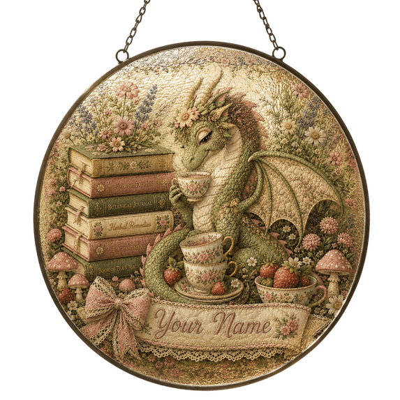 Lotusprint LLC 2D Print Personalized Dragon Tea Stained Glass ...