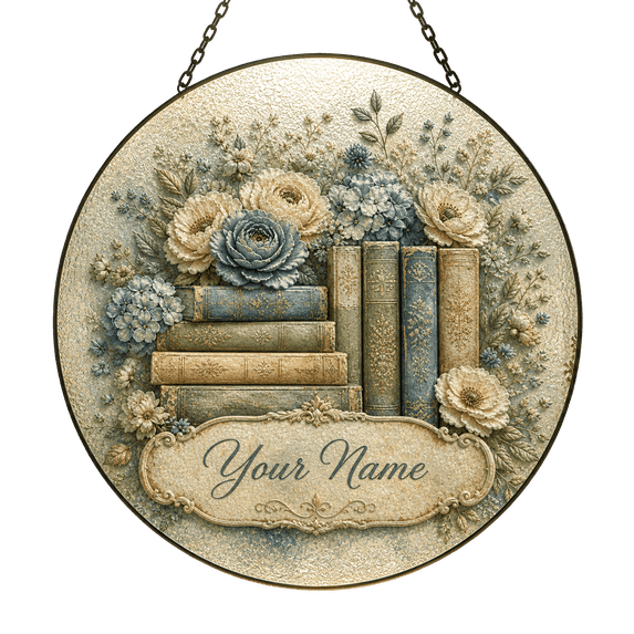 Lotusprint LLC 2D Print Personalized Floral Book Custom Shape Window ...