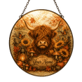 Lotusprint LLC 2D Print Personalized Highland Cow Fall Custom Shape ...