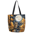Lotusprint LLC Personalized Autumn Forest Night Owl Quilted Tote Bag ...
