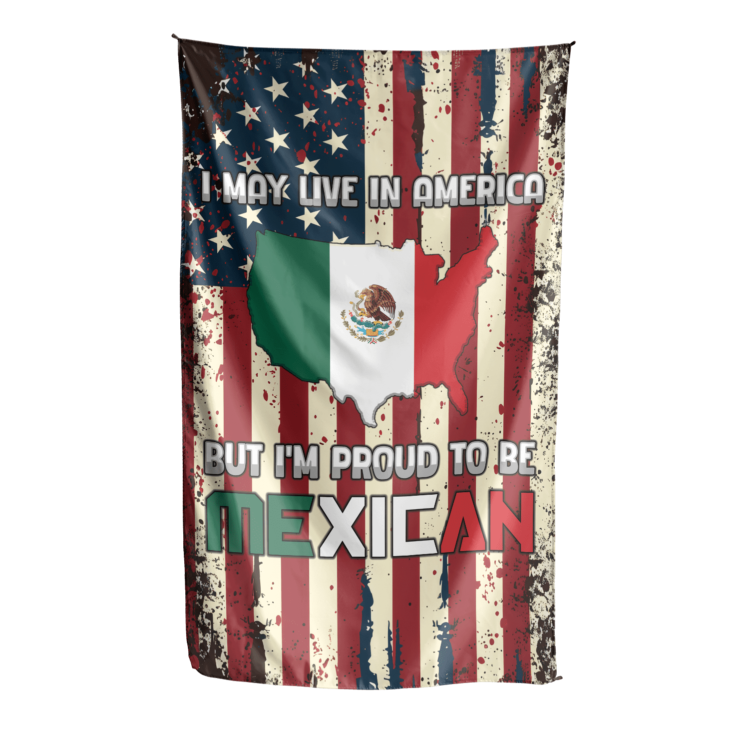 Lotusprinthandmade America Mexican Patriotic Proud Be Mexican 100% ...