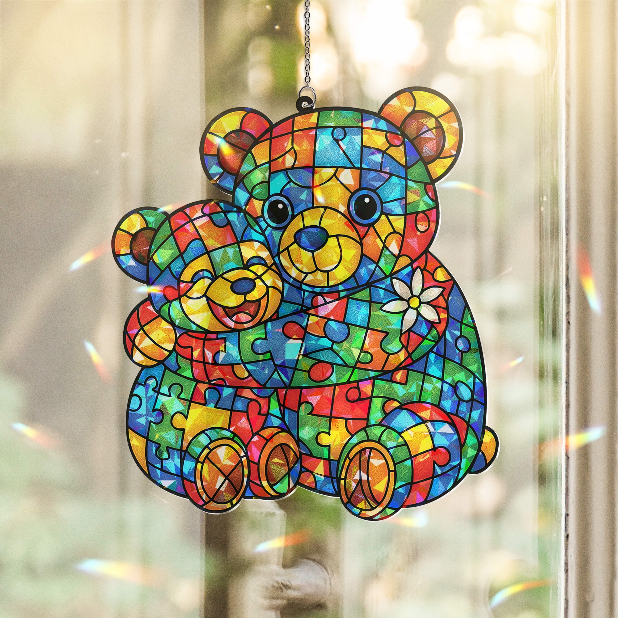 Lotusprinthandmade Autism Awareness Bear Lovers Mom and Kid Custom ...