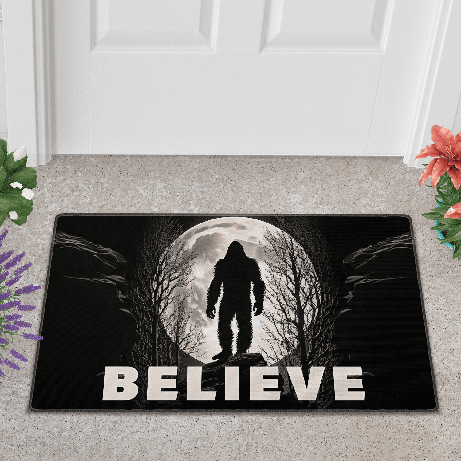 Lotusprinthandmade Bigfoot Doormat 6 Sizes (18" x24"), bigfoot welcome ...