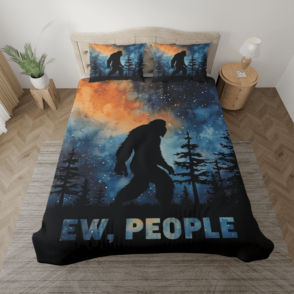 Lotusprinthandmade Bigfoot Lovers Bedding Set (Made in Vietnam) (68x88 ...