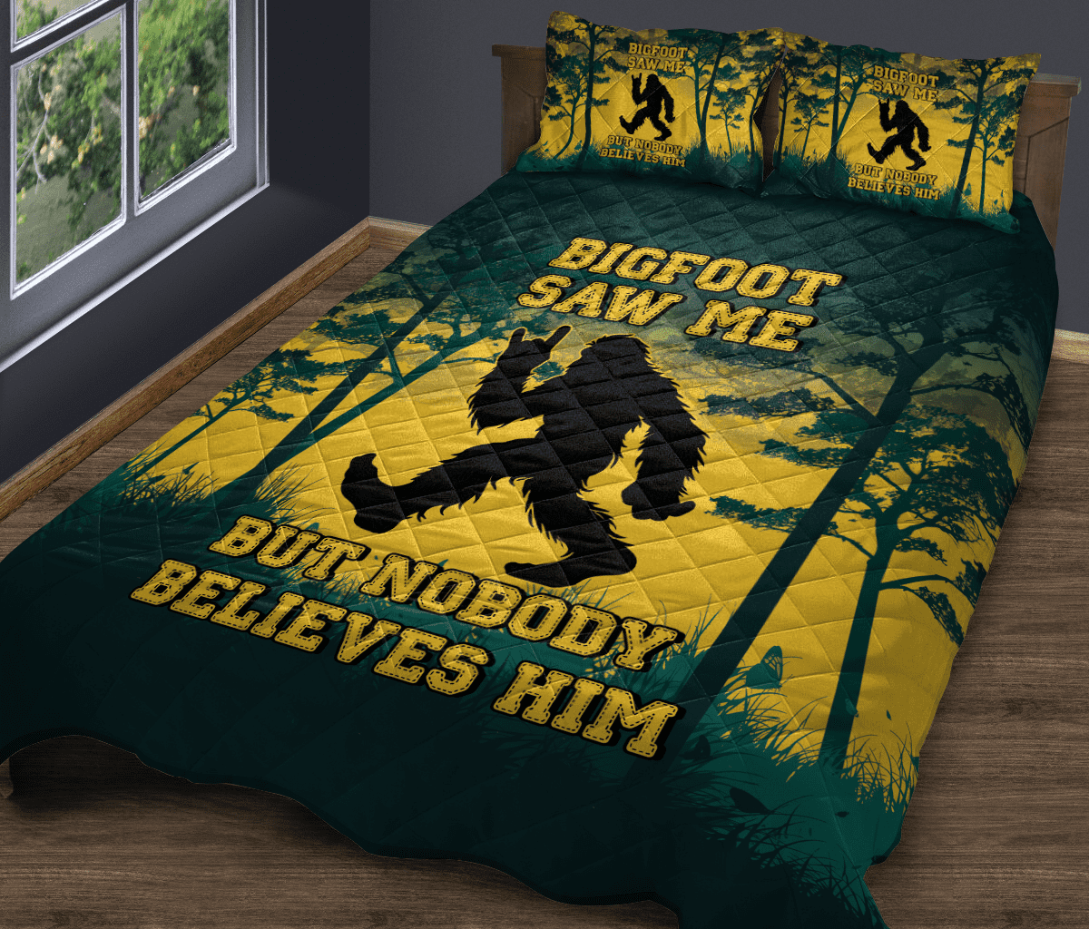 Lotusprinthandmade Bigfoot Saw Me Quilt Bedding Set Quilt Bedding Set ...