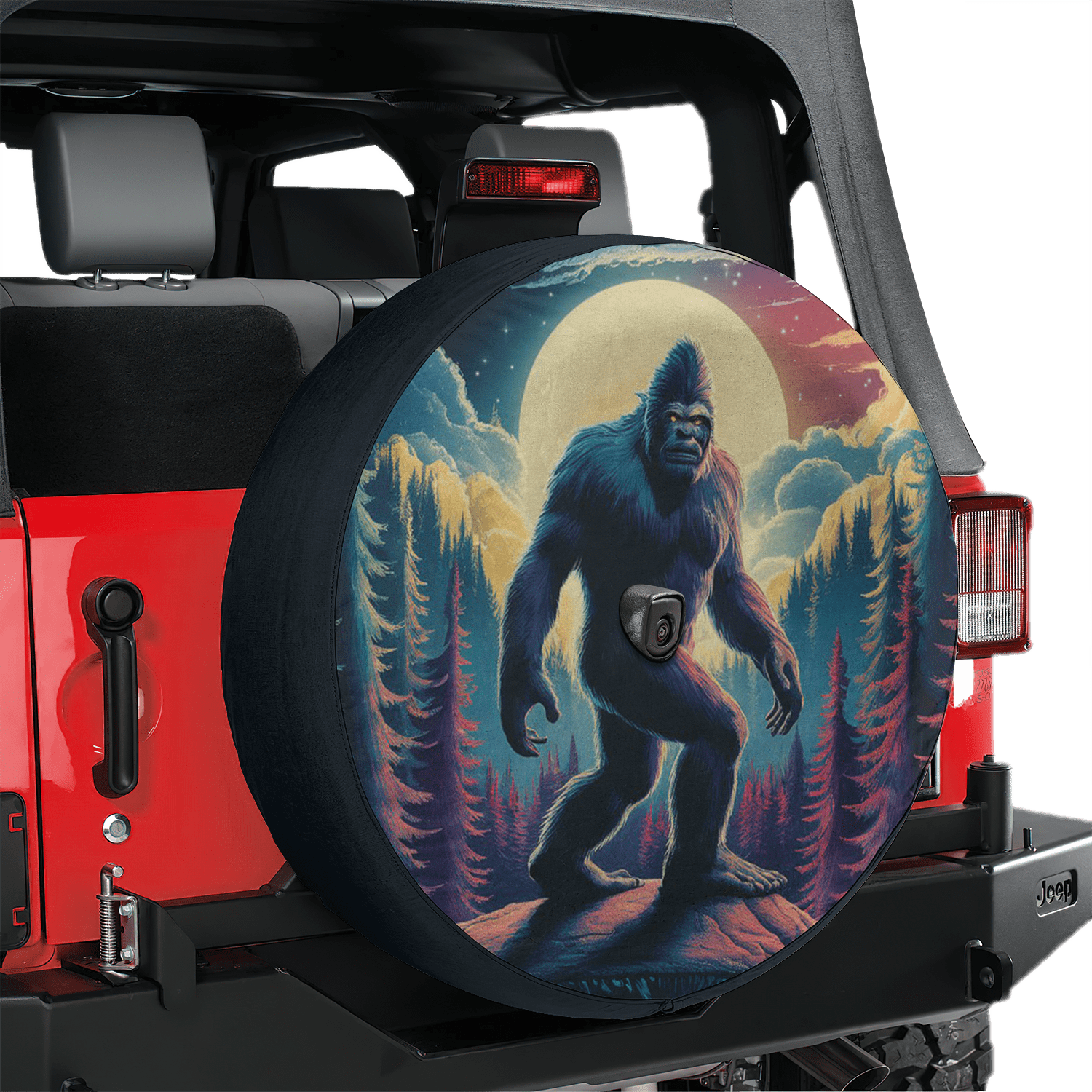 Spare Tire Cover With Camera Hole