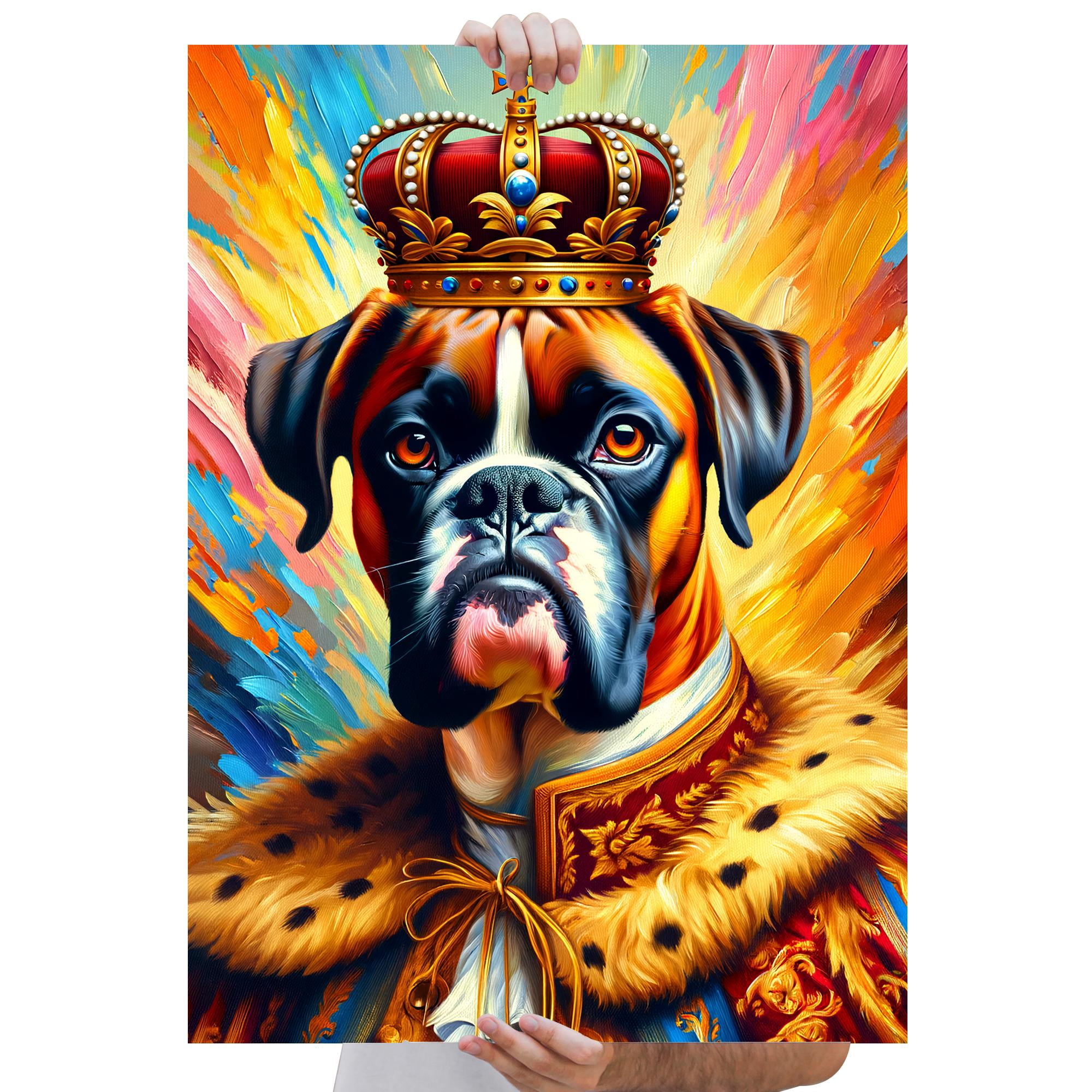 Lotusprinthandmade Boxer Love Dogs Good Dog Poster 24" x 36" - Walmart.com