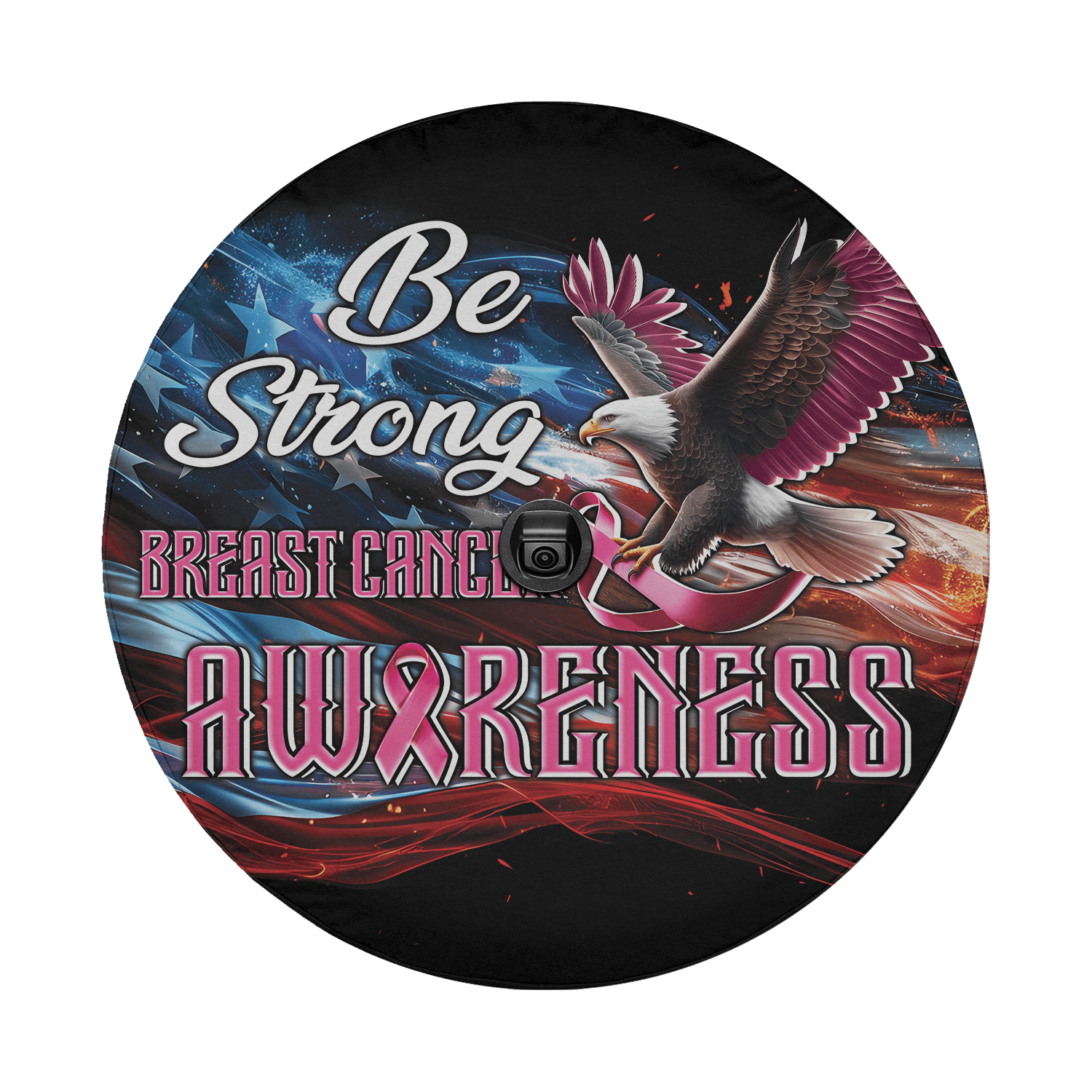 Lotusprinthandmade Breast Cancer Awareness Eagle Be Strong Spare Tire ...