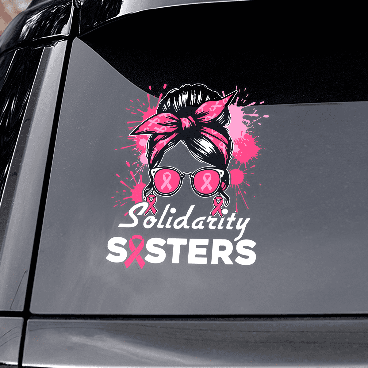 Lotusprinthandmade Breast Cancer Awareness Transparent Vinyl Decal 4 ...
