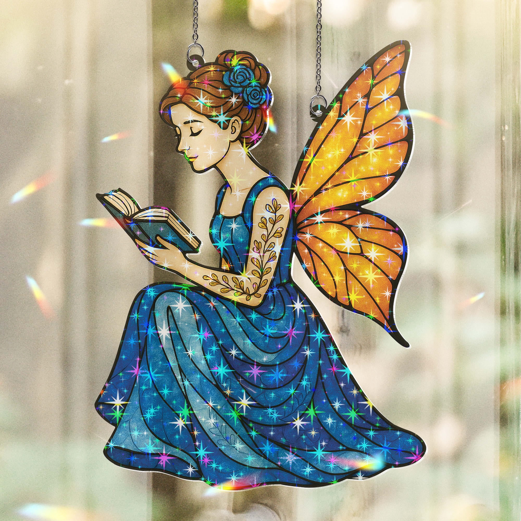 Lotusprinthandmade Butterfly Fairy Reading Book Custom Shape Star ...