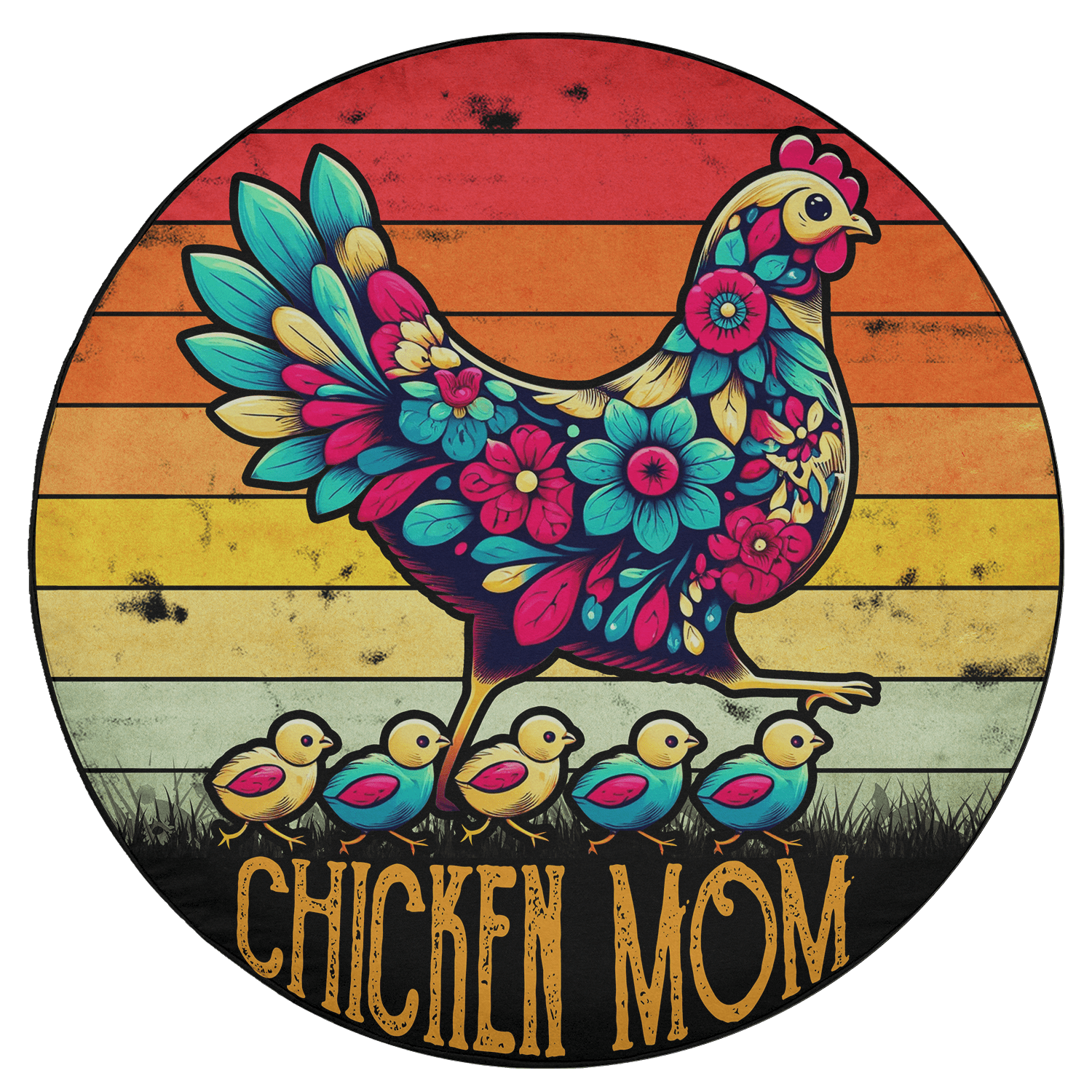 Lotusprinthandmade Chicken Mom Spare Tire Cover Without Backup Camera ...