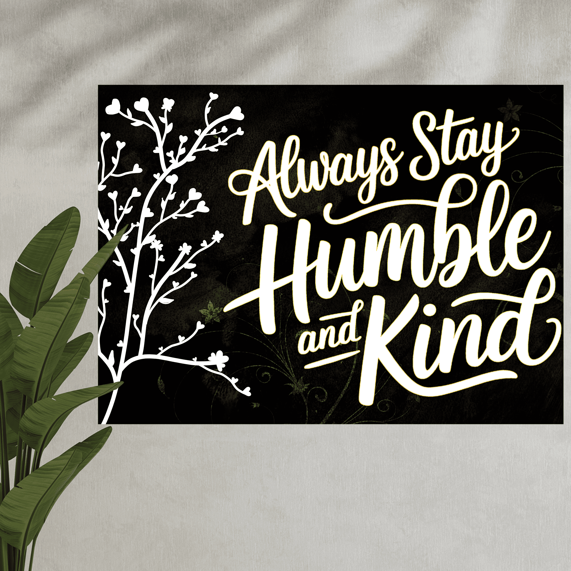 Lotusprinthandmade Christian Jesus Always Stay Humble And Kind Flower ...