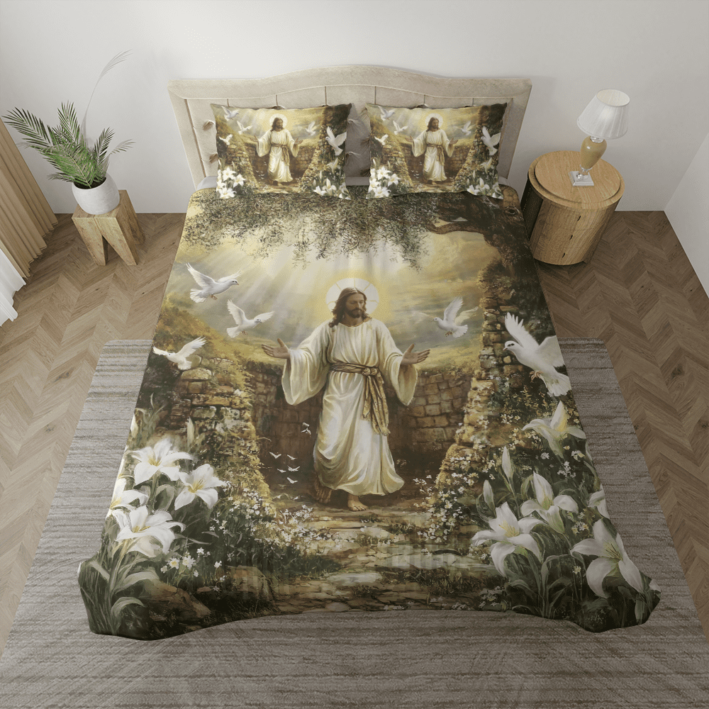 Lotusprinthandmade Christian Jesus Faith And Hope Bedding Set (Made in ...