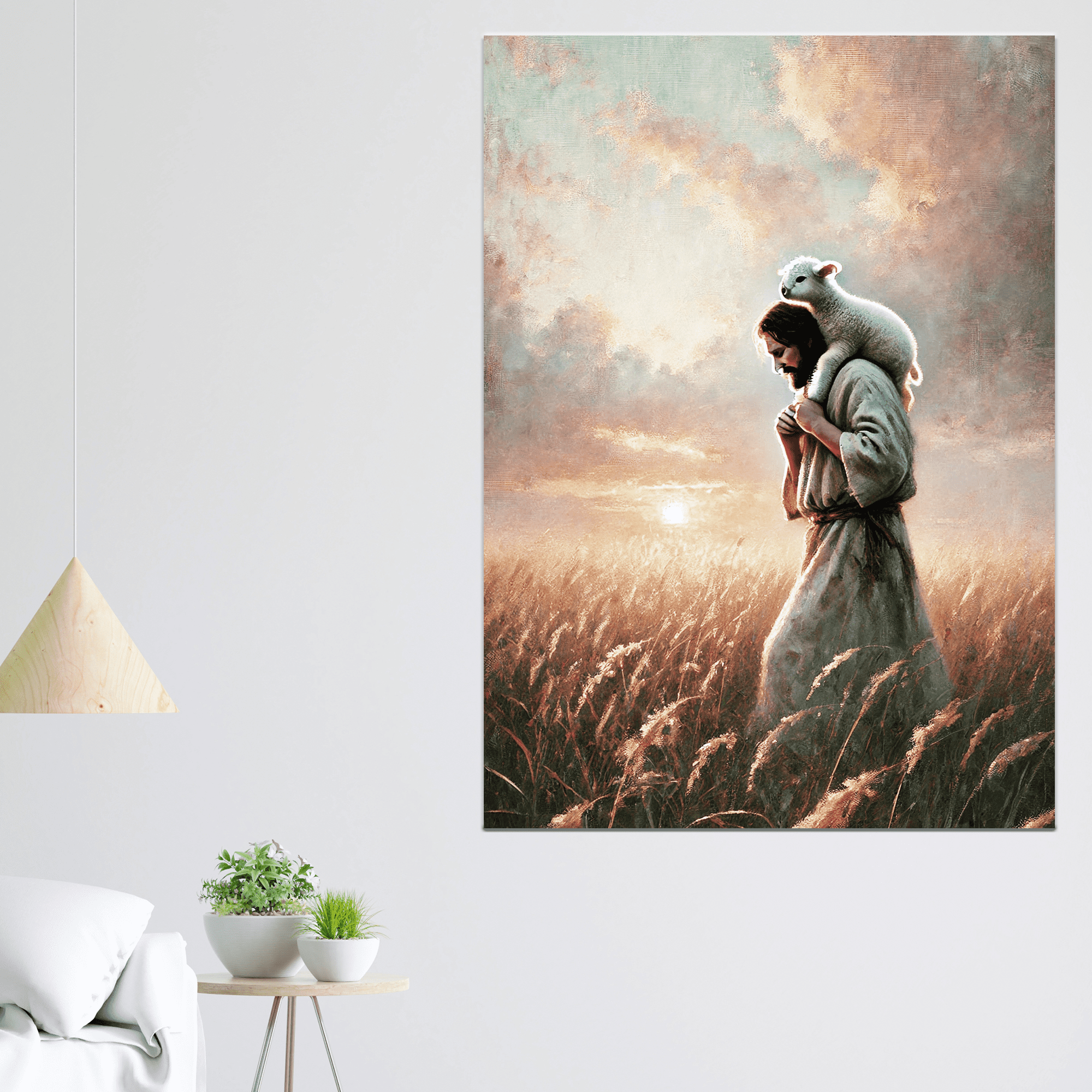 Lotusprinthandmade Christian Jesus The Shepherd Poster 24" x 36 ...