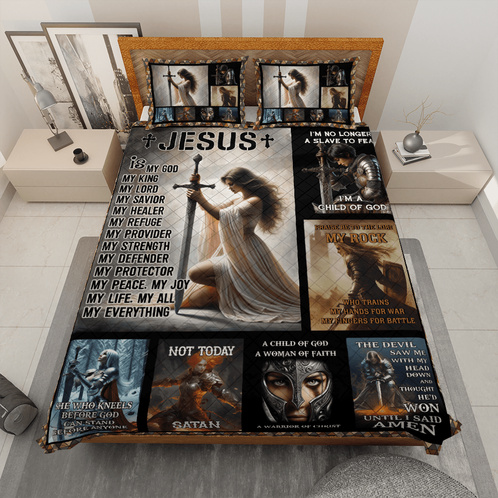 Lotusprinthandmade Christian Jesus A Woman Of Faith Quilt Bedding Set ...