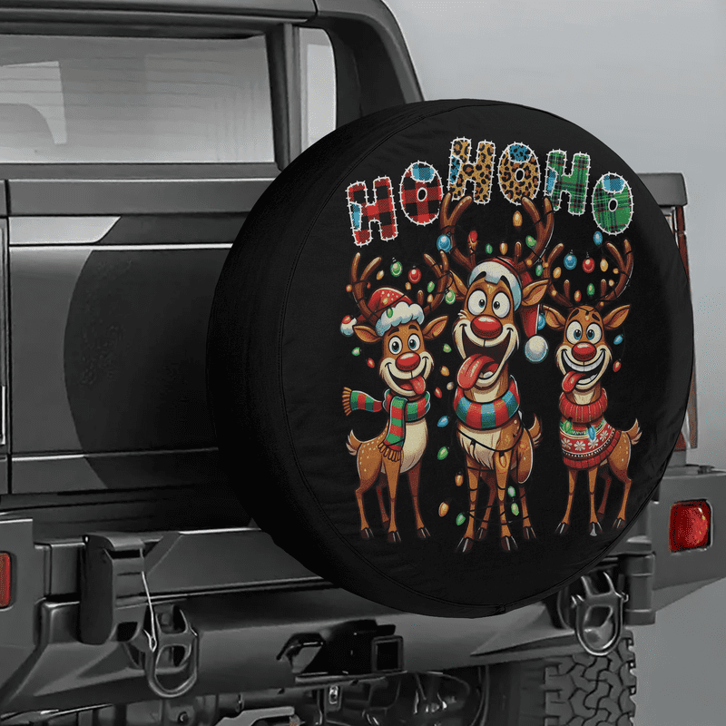 Lotusprinthandmade Christmas Reindeer Lovers Spare Tire Cover Without ...