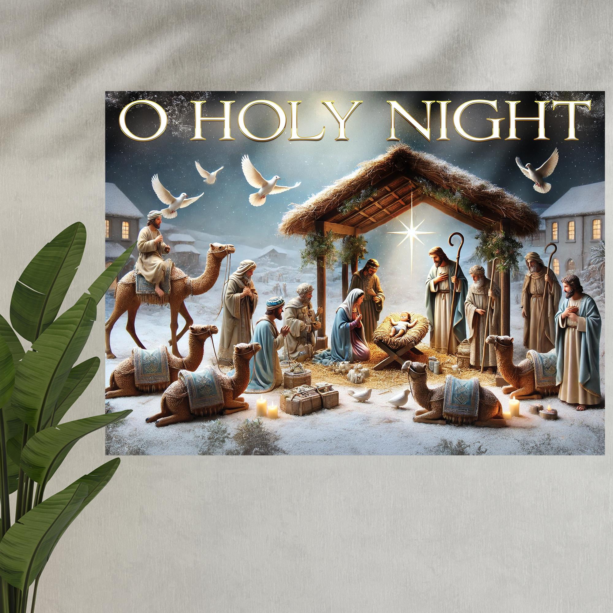Lotusprinthandmade Christmas The Birth Of Jesus Poster 16" x 24", Gift ...