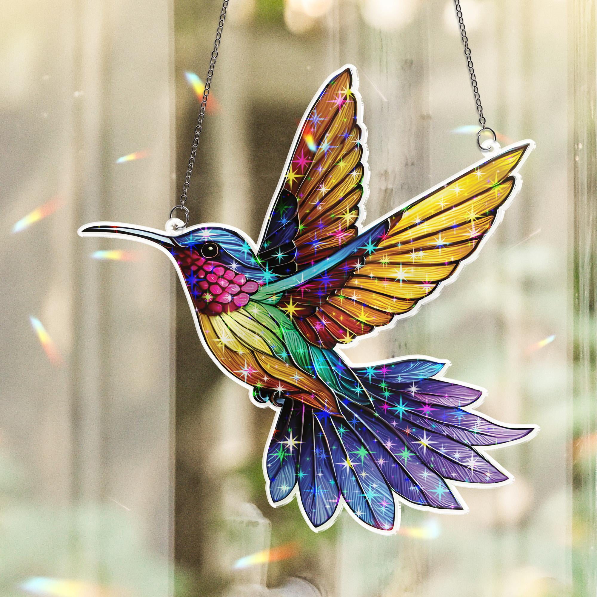 Lotusprinthandmade Colorful Floral with Hummingbird Custom Shape Star ...