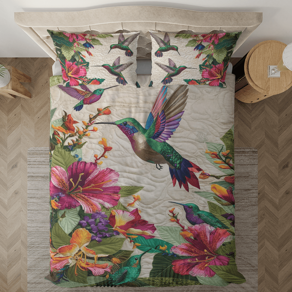 Lotusprinthandmade Colorful Hummingbird Bedding Set (Made in Vietnam ...