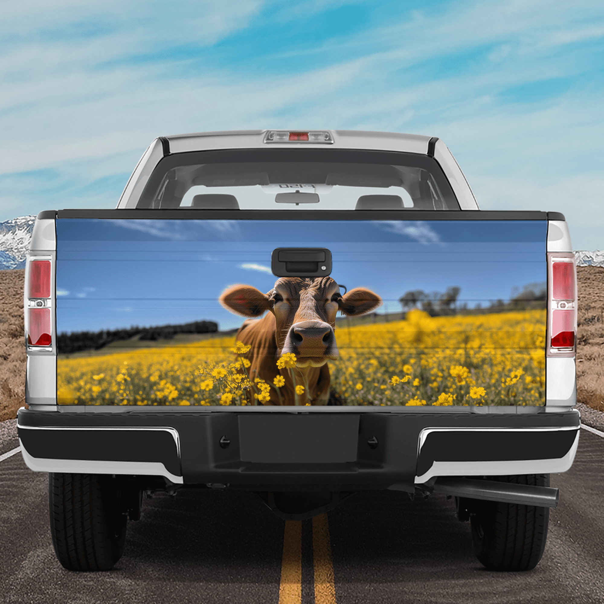 Lotusprinthandmade Cow Lovers Tailgate Wrap 24"x58", Cattle Lovers ...
