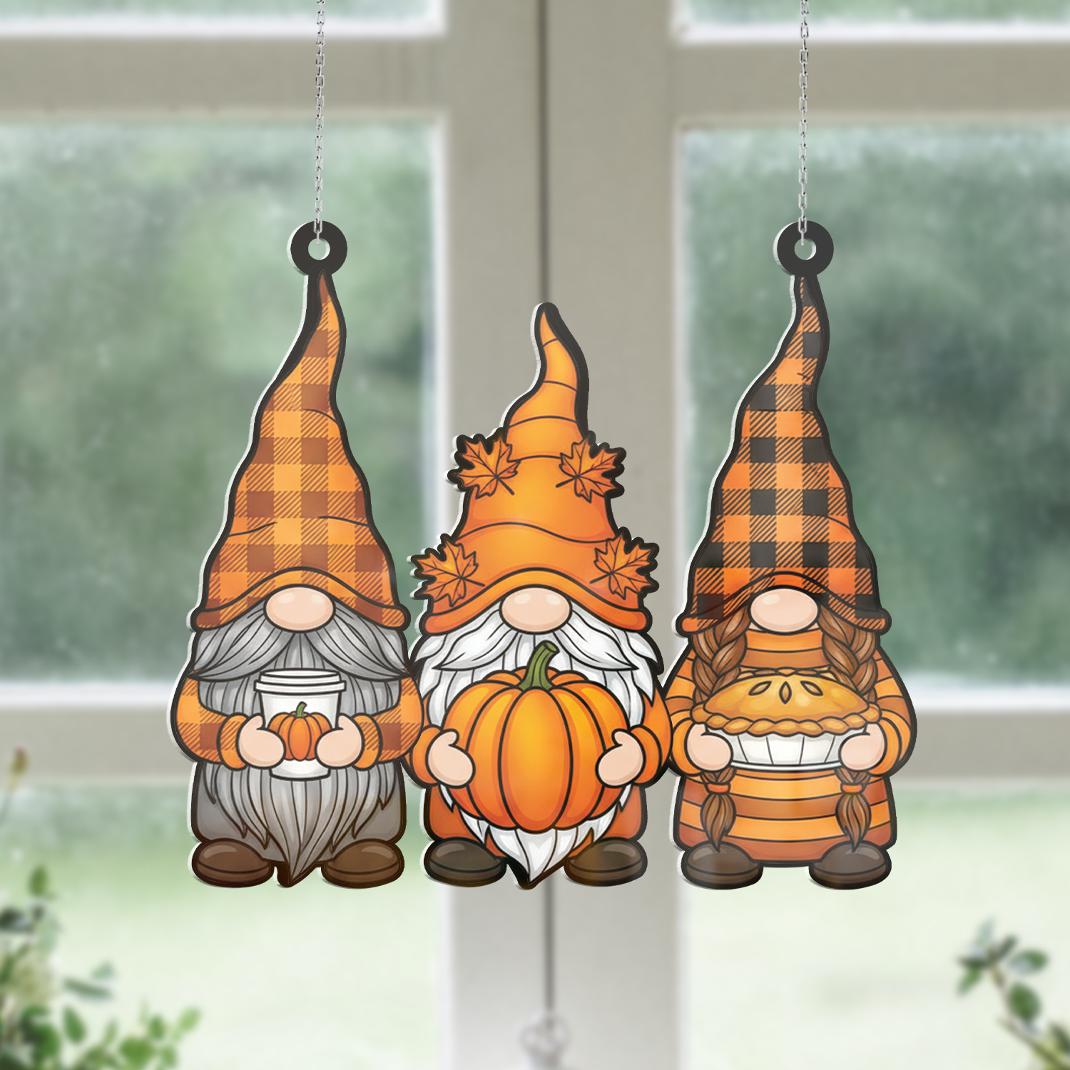 Lotusprinthandmade Cute Gnomes Fall Thanksgiving Gift Custom Shape ...