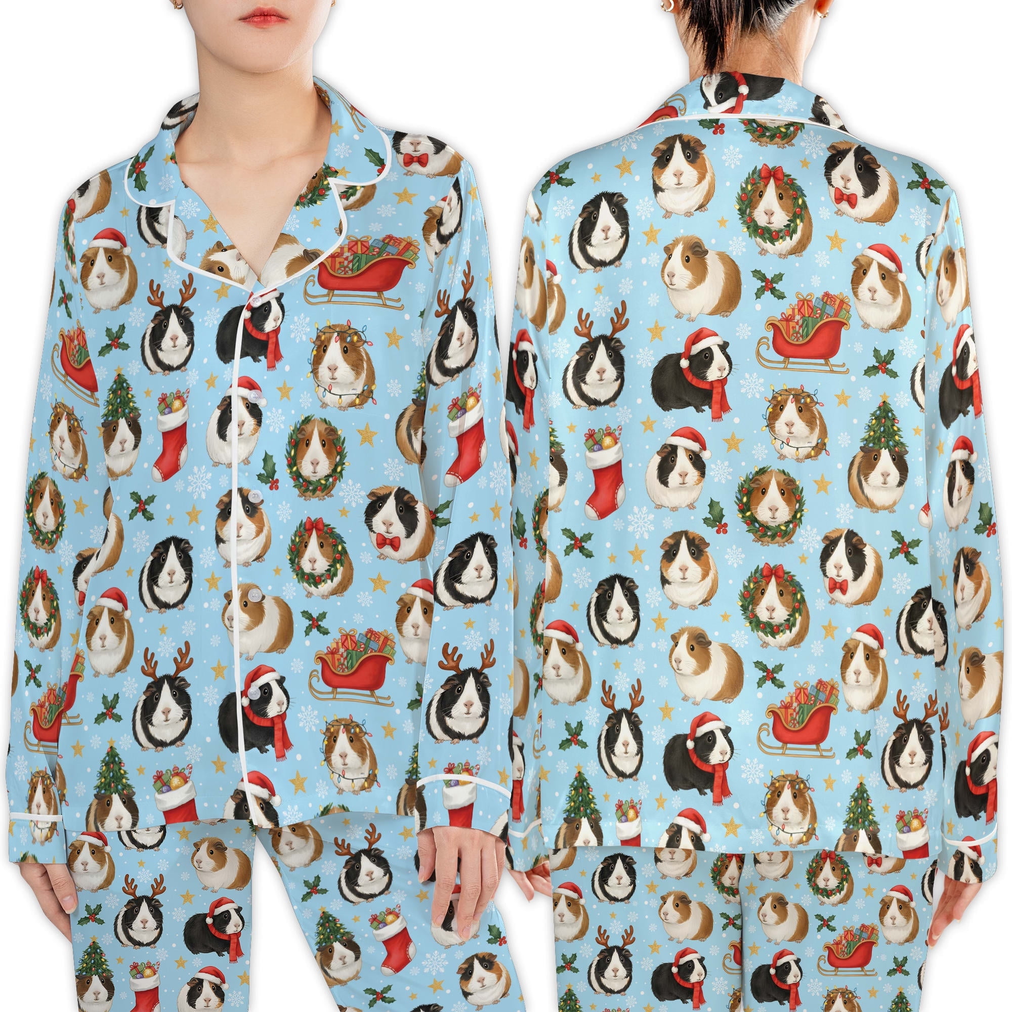 Lotusprinthandmade Cute Guinea Pig Animal Lovers Christmas All-over ...