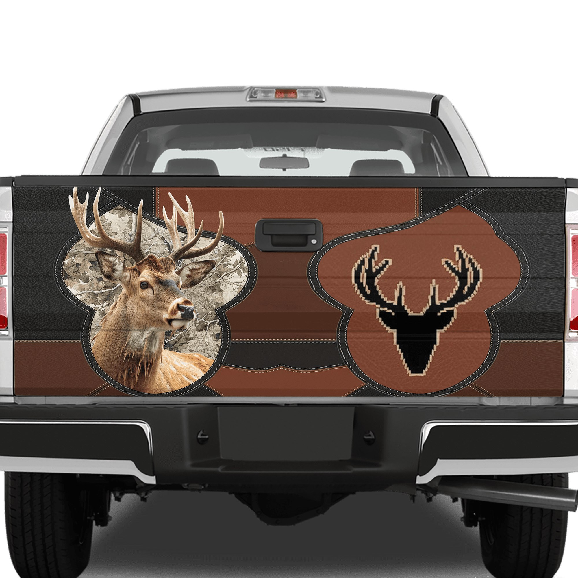 Lotusprinthandmade Deer Hunting Brown Tailgate Wrap 2 Sizes (24"x58 ...