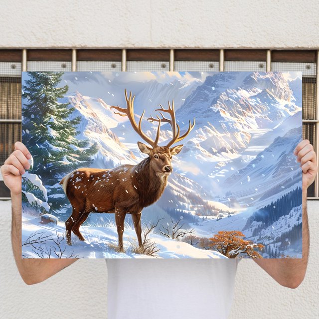 Lotusprinthandmade Deer Hunting Poster No Frame 16" x 24", Deer Hunting ...