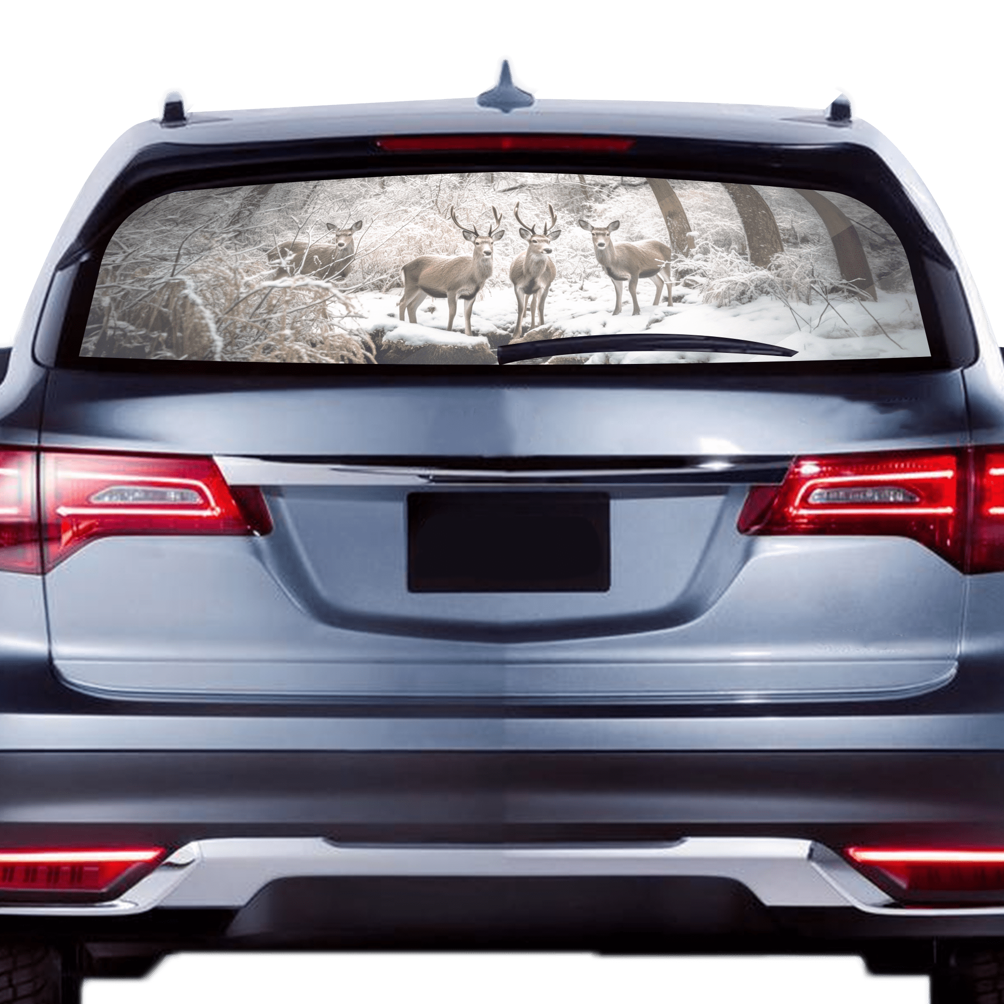 Lotusprinthandmade Deer Hunting Rear Window Car Decal 14" x 53", Deer ...