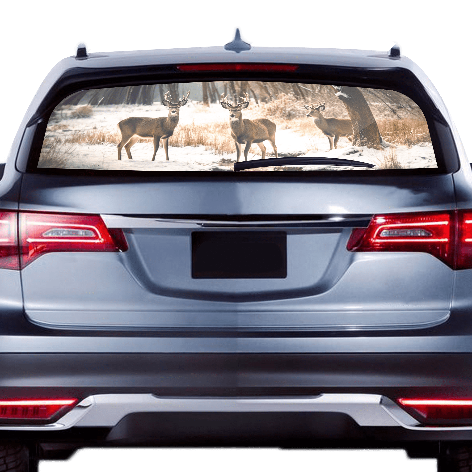 Lotusprinthandmade Deer Hunting Rear Window Car Decal 18" x 58", Deer ...