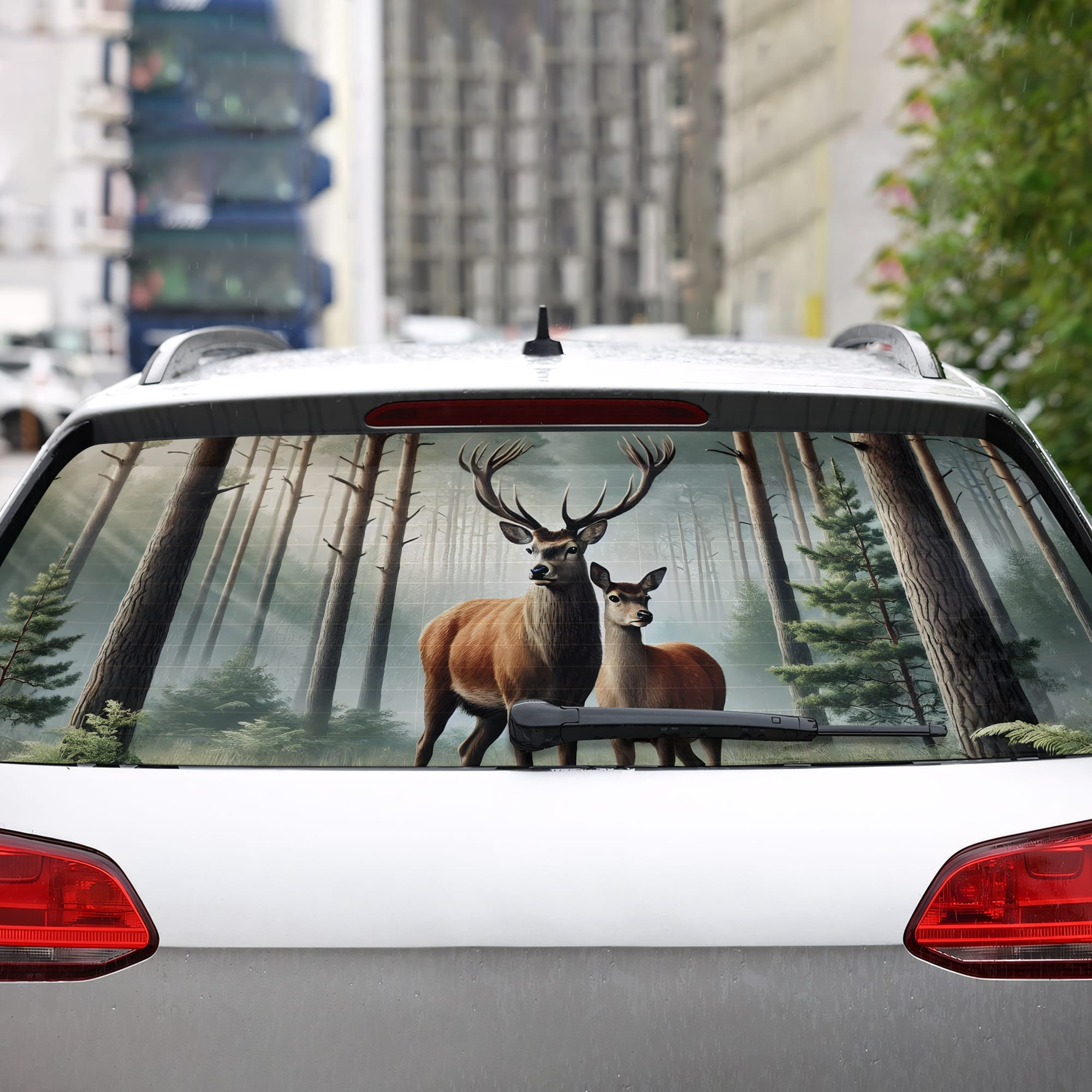 Lotusprinthandmade Deer Hunting Rear Window Car Decal 3 Sizes (22x65 ...