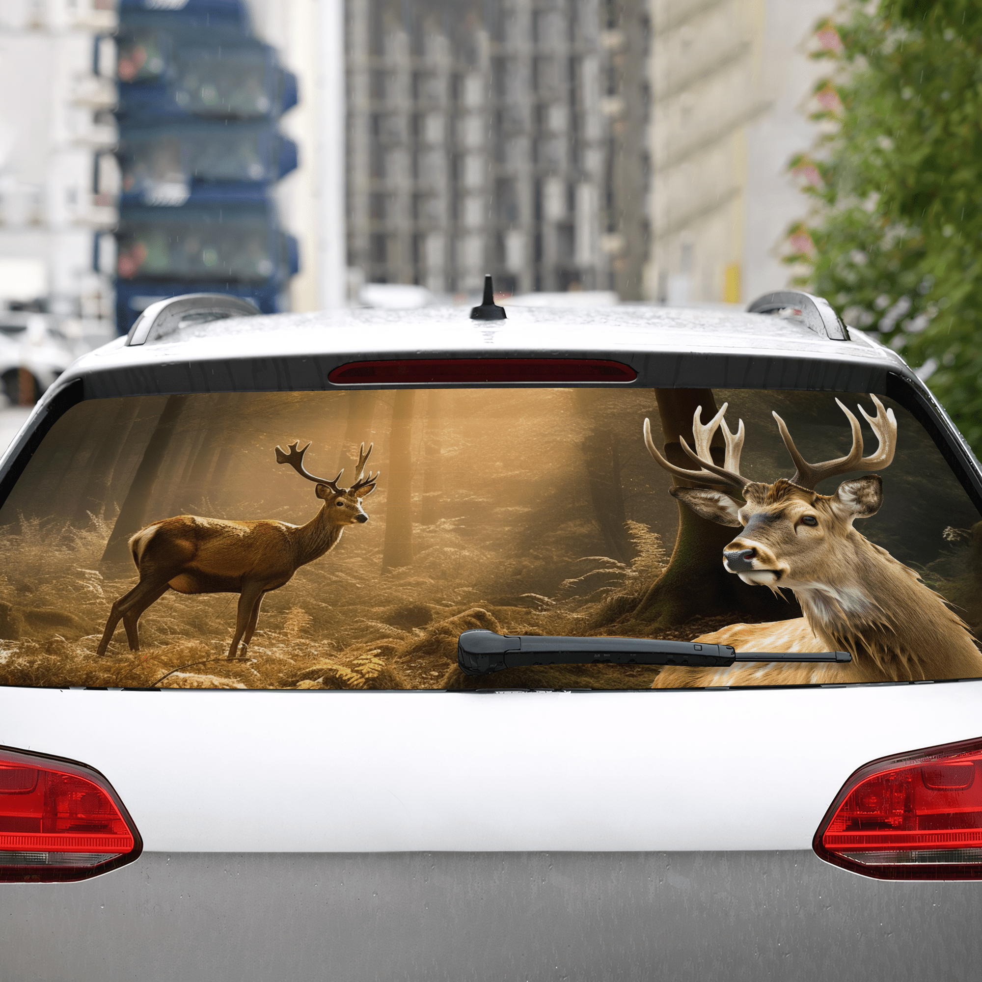 Lotusprinthandmade Deer Hunting Rear Window Car Decal 3 Sizes (22x65 ...