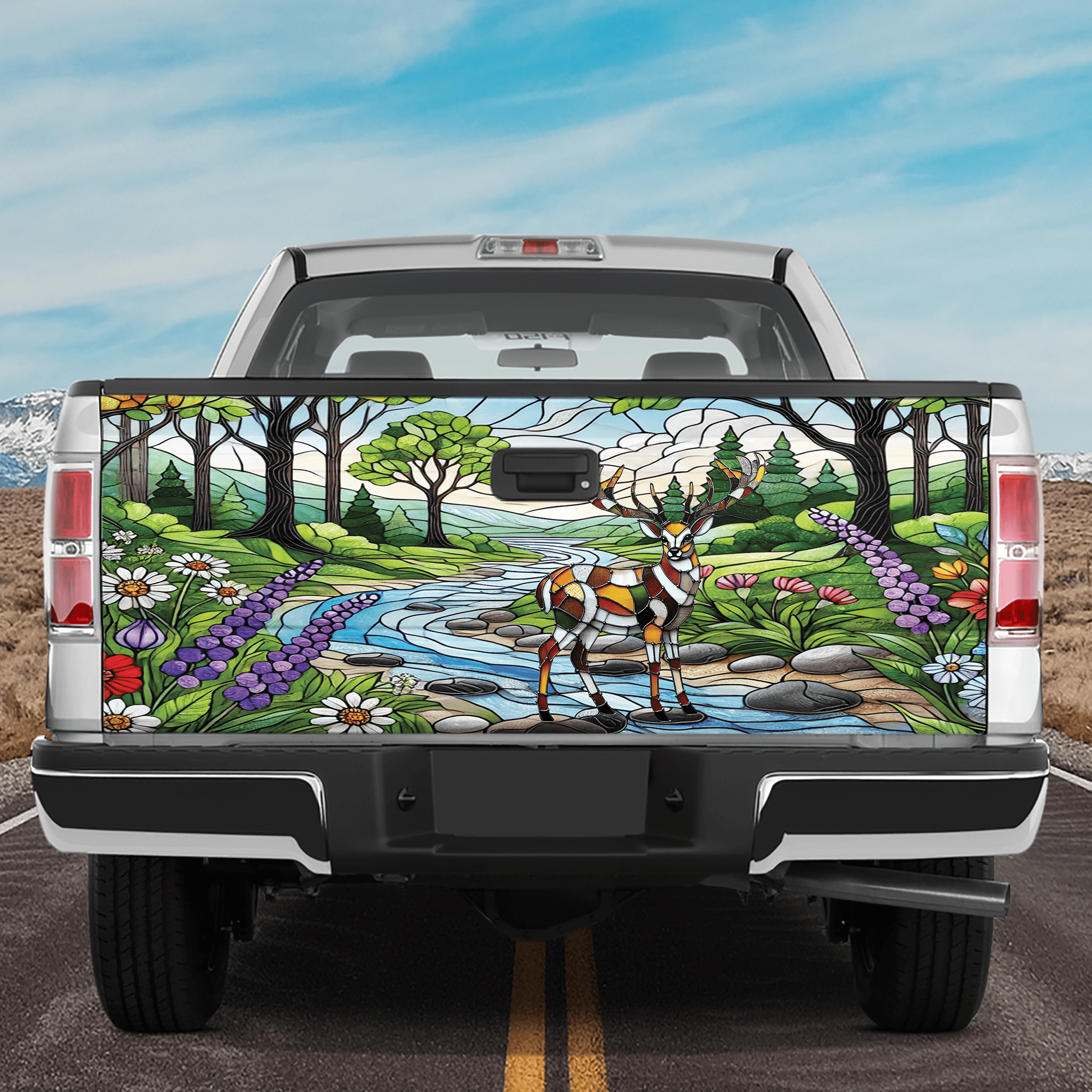 Lotusprinthandmade Deer Hunting Tailgate Wrap 2 Sizes (26"x66 ...