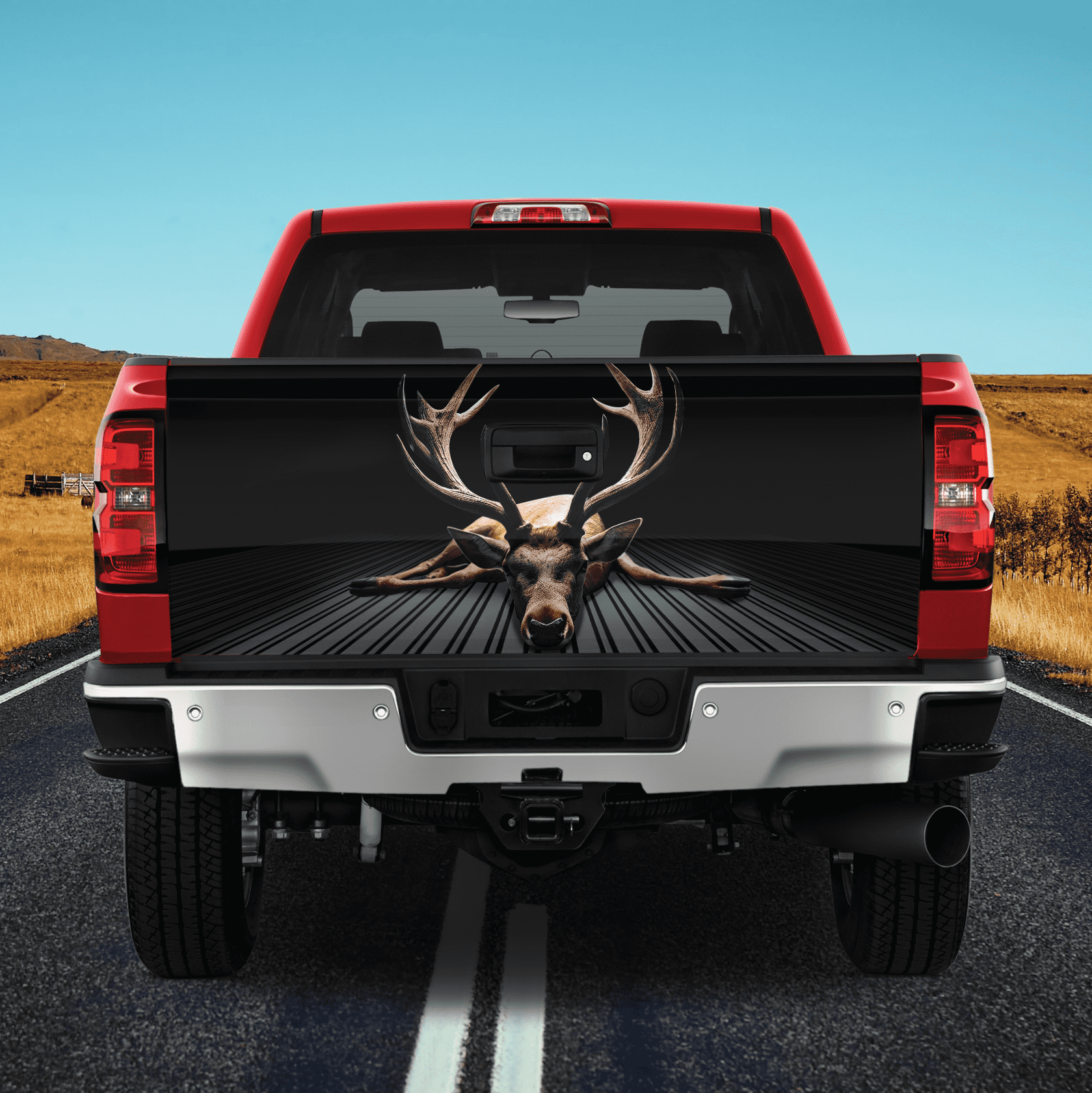 Lotusprinthandmade Deer Hunting Tailgate Wrap 24"x58", Deer Hunting ...