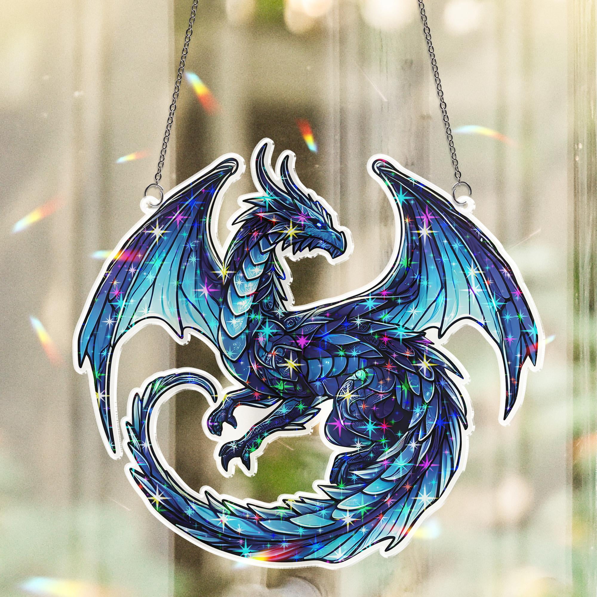 Lotusprinthandmade Dragon Pattern Custom Shape Star Hologram Ornament ...