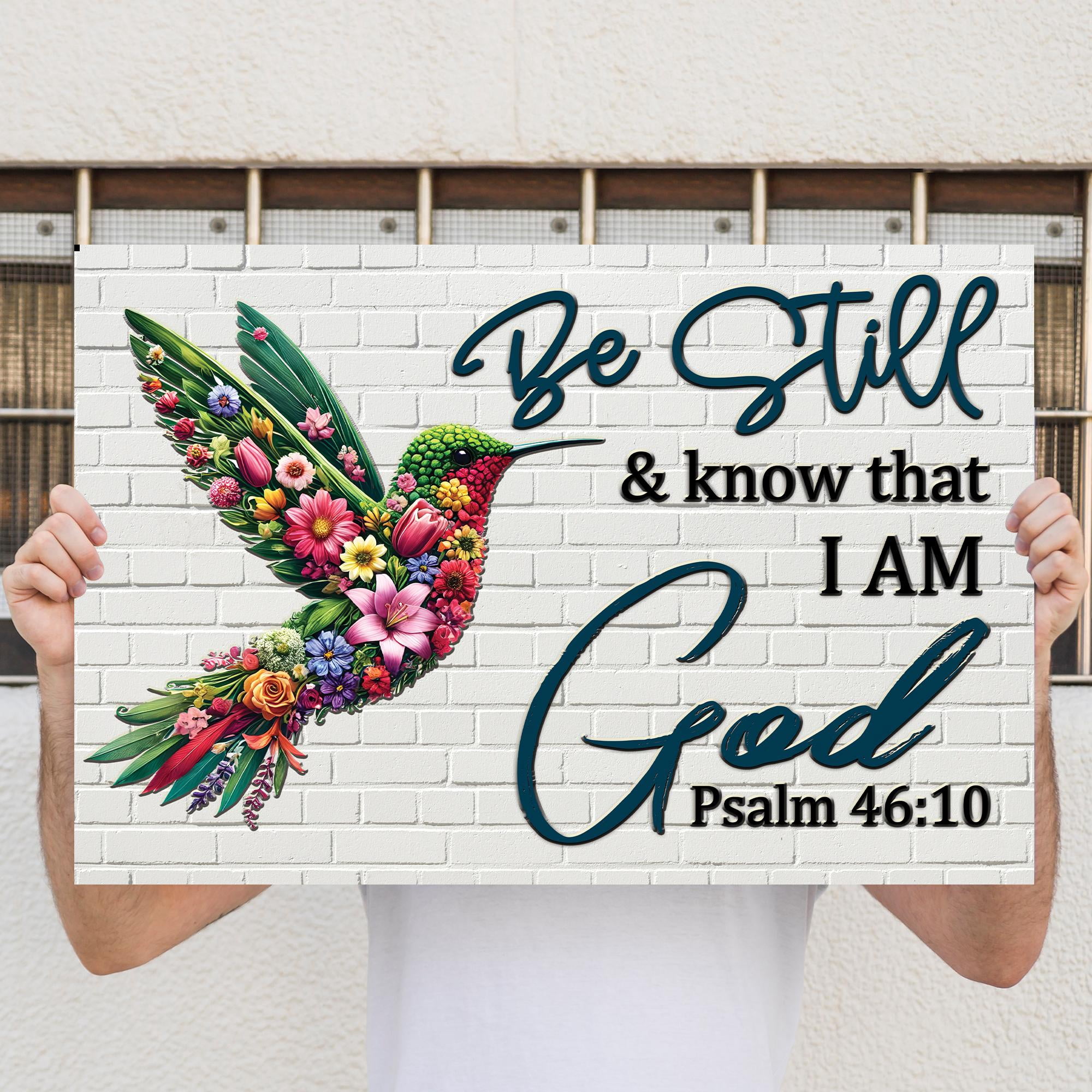Lotusprinthandmade Floral Hummingbird God Jesus Christian Poster 24" x ...